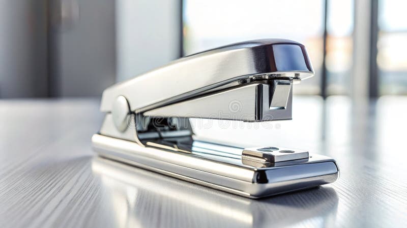 Sleek Silver Stapler a Modern Office Essential for a Clean and ...