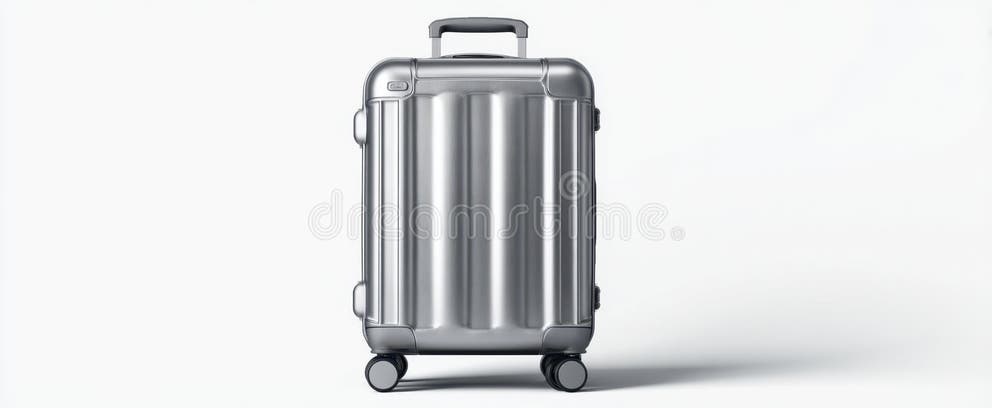 The Sleek Silver Suitcase Designed for Modern Travelers on the Go..AI ...