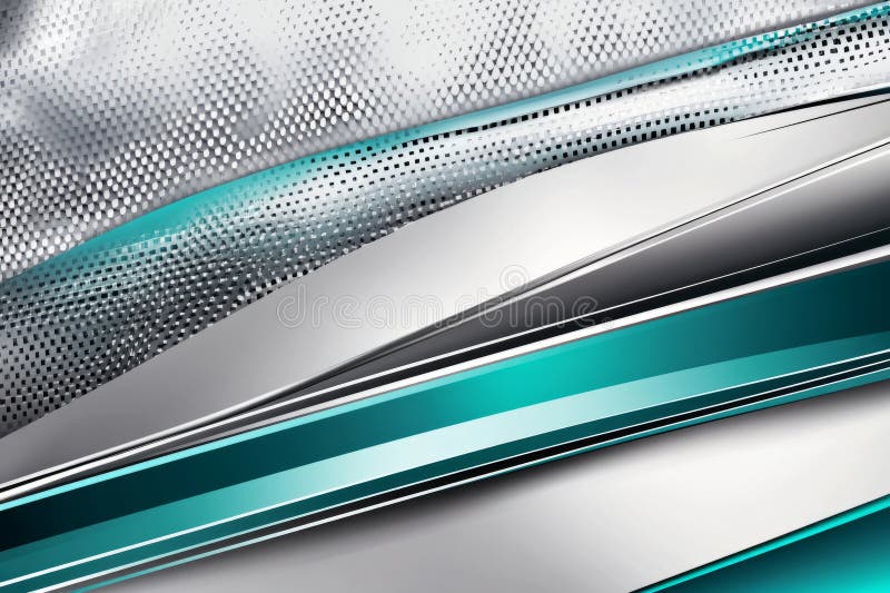 A Sleek Silver and Teal Abstract Background with Metallic Textures ...