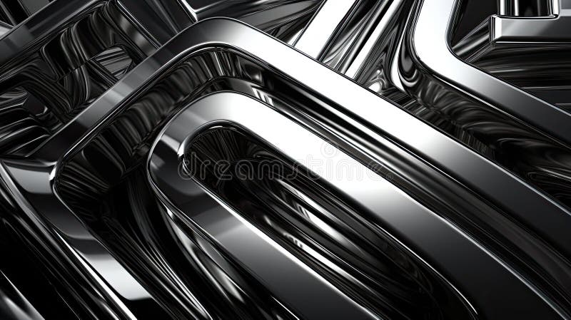 Sleek silver text effect stock illustration. Illustration of luxurious ...