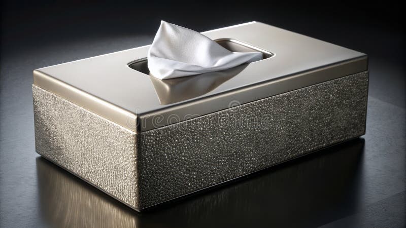Sleek Silver Tissue Box Modern Rectangular Design for a Sophisticated ...