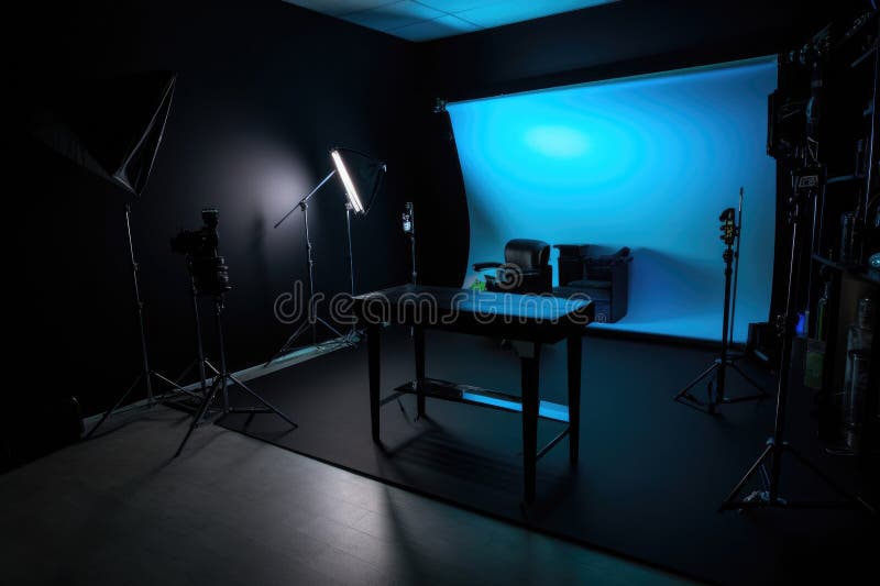 A Sleek and Simple Black Light Setup To Add a Dramatic Effect Stock ...