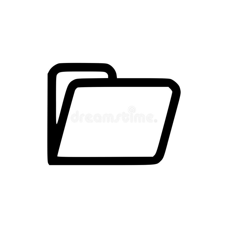 Folder Icon for File Management Stock Illustration - Illustration of ...