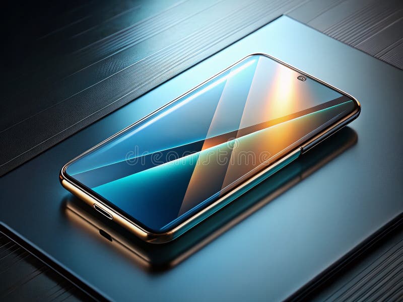 Sleek Smartphone Design with Innovative Features an Aerial Perspective ...