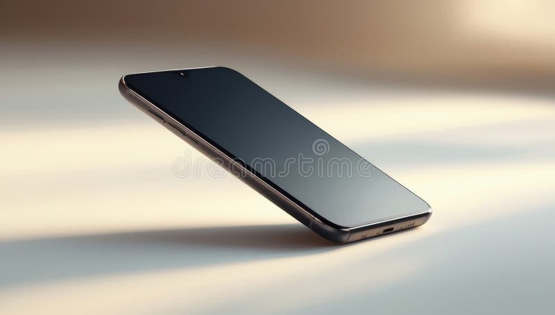 Sleek Smartphone Displayed on Clean Surface Promotes Modern ...