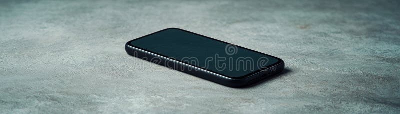 A Sleek Smartphone Lying Flat on a Textured Surface, Showcasing Modern ...