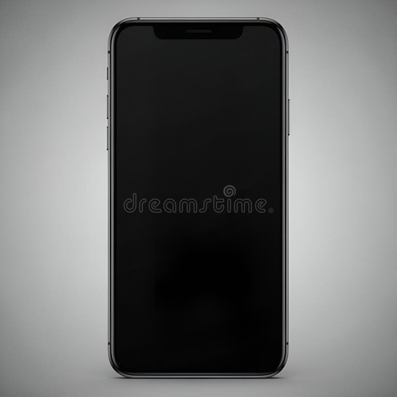 Black Screen Smartphone Mockup Template for App Ui Design Presentation ...