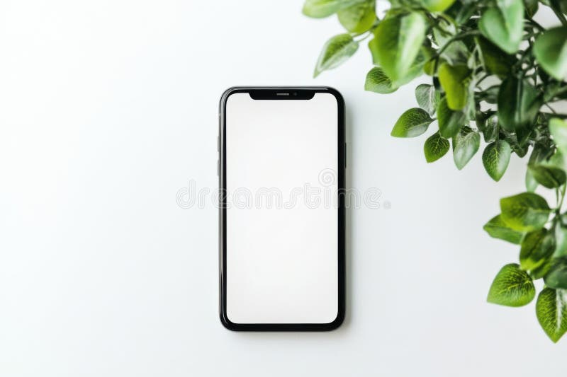Sleek Smartphone Mockup Blank Screen Modern Design Urban Background ...
