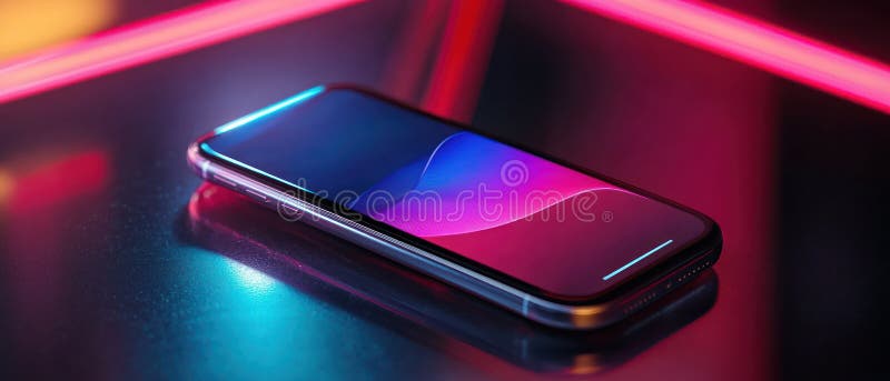 Sleek Smartphone with Vibrant Display, Showcasing Modern Technology and ...