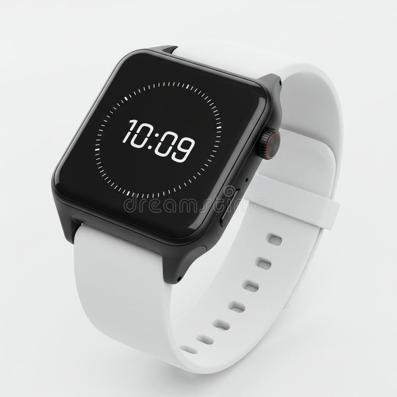 A Sleek Smartwatch with a Square Face and Black Finish Displays the ...