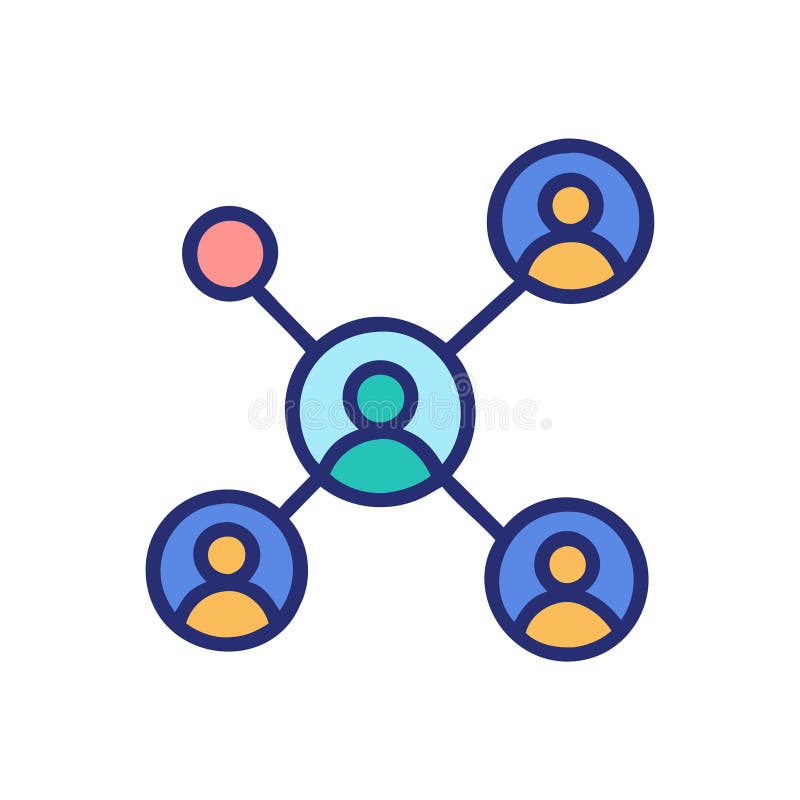 Sleek Social Network Icon for Networking Platforms Stock Vector ...