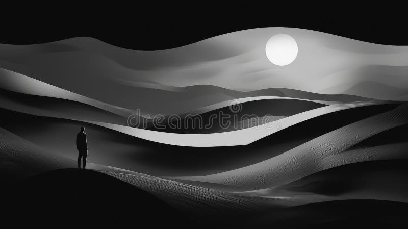 A Sleek and Sophisticated Monochromatic 2D Design Crafted for ...