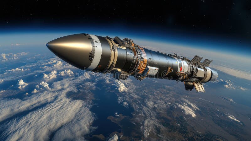 A Sleek Space Rocket with Active Propulsion Moves in Low Earth Orbit ...