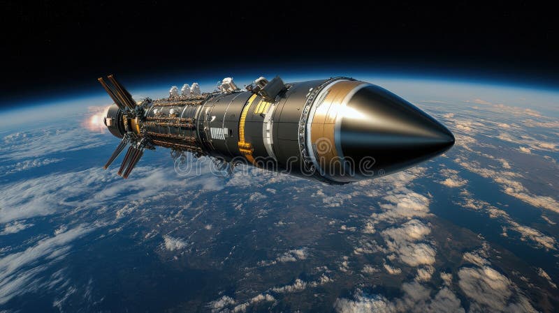 A Sleek Space Rocket with Active Propulsion Moves in Low Earth Orbit ...