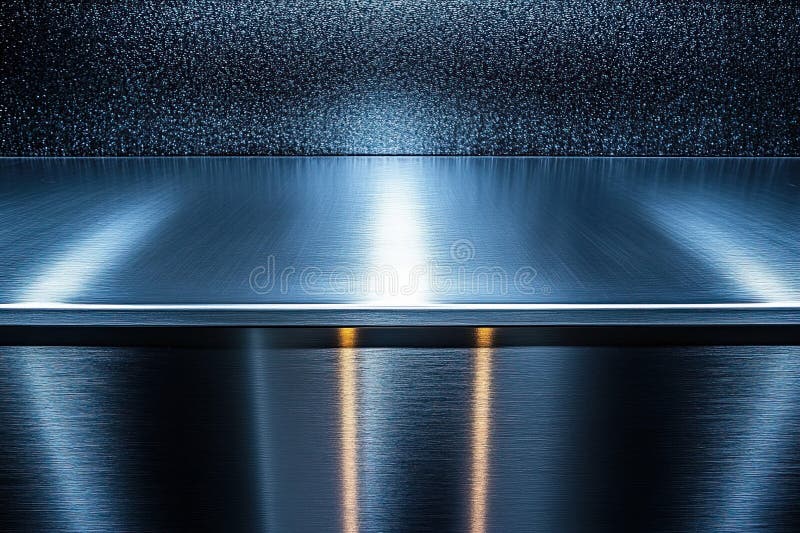 A Sleek Stainless Steel Background, Modern and Industrial, Design Theme ...