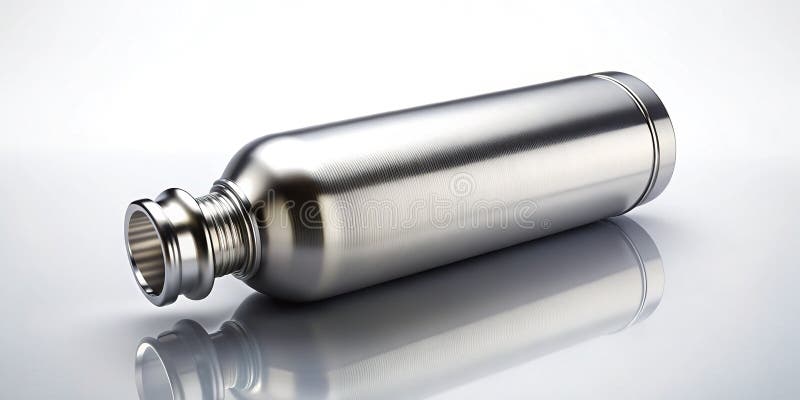 Sleek Stainless Steel Elixir Bottle Modern Minimalist Design for ...