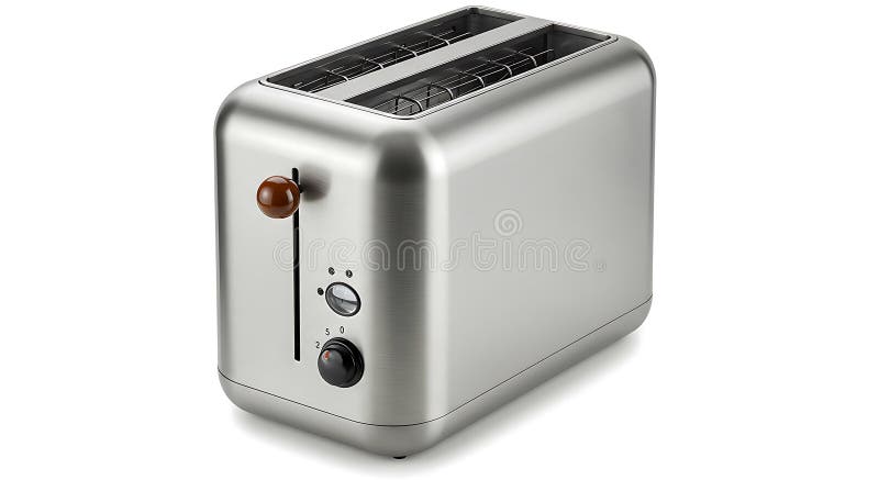 Sleek Stainless Steel Two Slice Toaster Modern Kitchen Appliance Stock ...