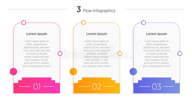 Sleek 3-Step Business Infographic for Clear Process Visualization Stock ...