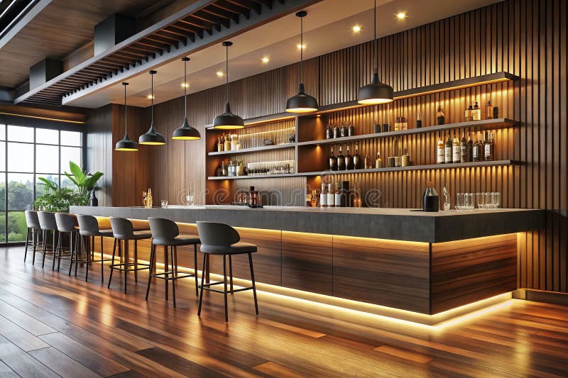 Sleek and Stylish Modern Bar Front Design a Stunning Interior ...