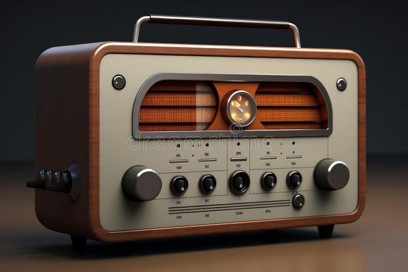 Sleek Stylish Radio Receiver. Generate Ai Stock Photo - Image of relax ...