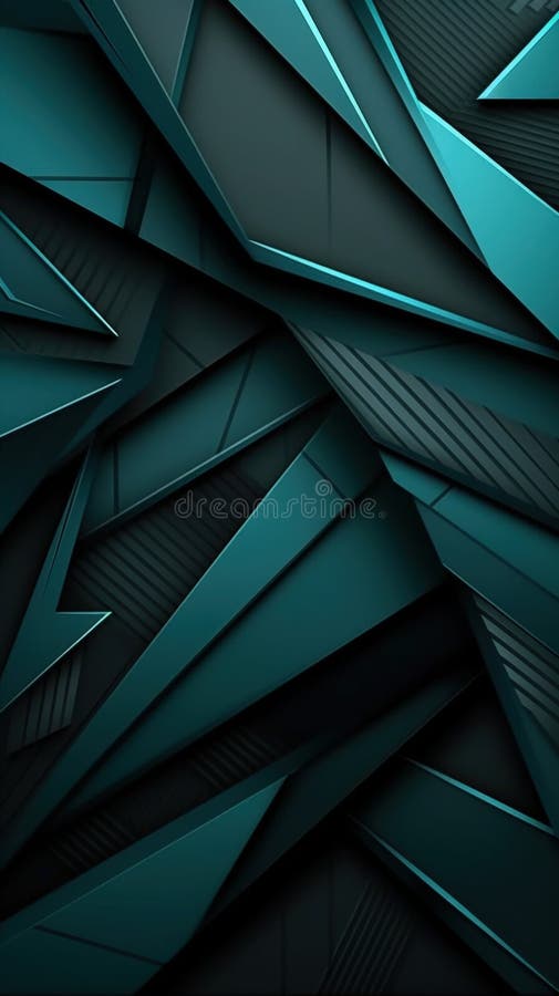 Sleek and Stylized Dark Gray Lines on Teal Background . Stock ...