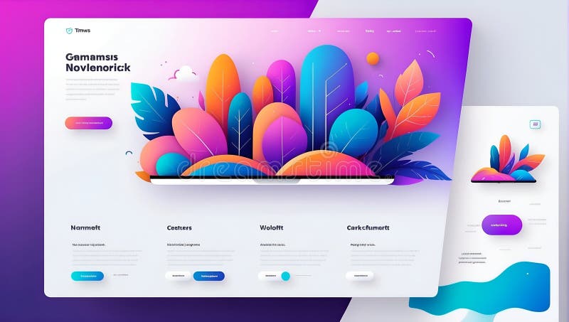 Sleek Symphony: Vector UI UX Excellence. AI Generate Stock Illustration ... Sleek Symphony: Vector UI UX Excellence. AI Generate Stock Illustration ...