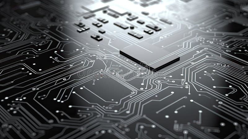 Sleek Technology Background Gray Stock Illustration - Illustration of ...