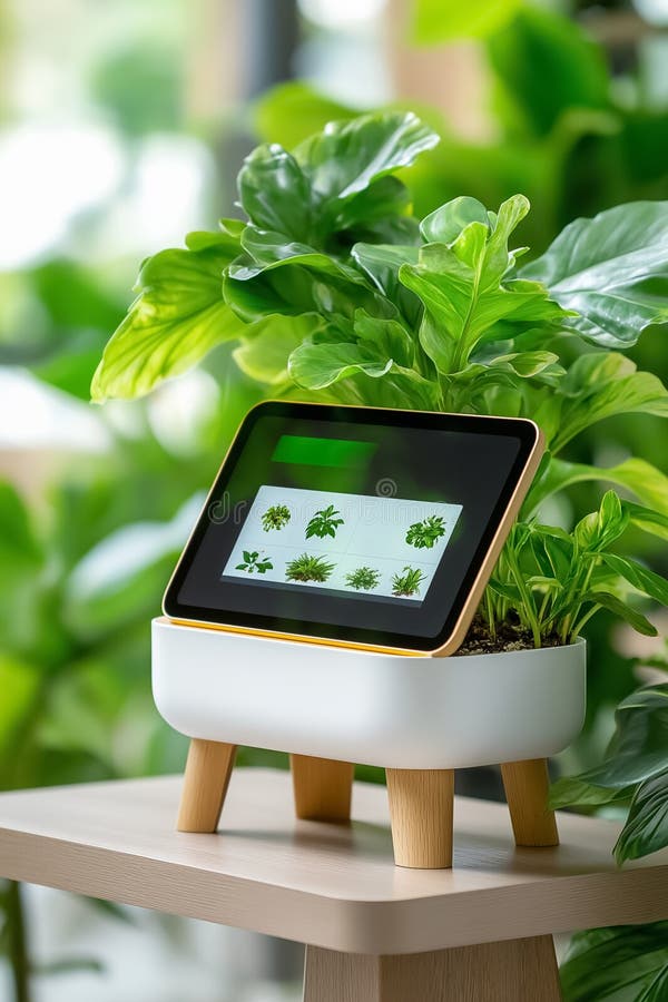 A Sleek Touchscreen Control Panel Displays Essential Temperature and ...