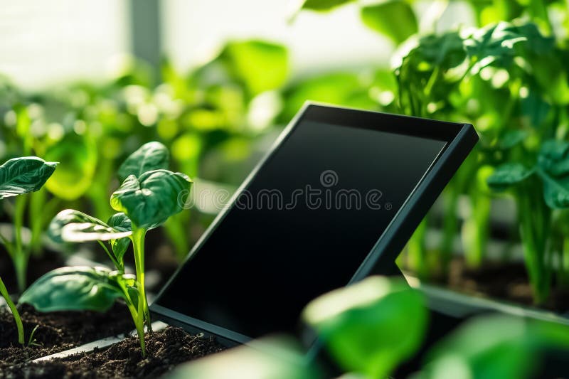Sleek Touchscreen Control Panel Displays Real-time Soil Moisture Data ...