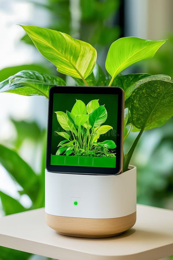 A Sleek Touchscreen Control Panel Presents Real-time Temperature and Humidity Data, Enhancing ...