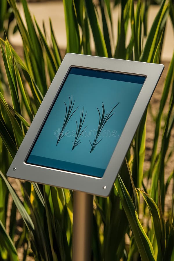 A Sleek Touchscreen Control Panel Showcases Current Soil Moisture ...