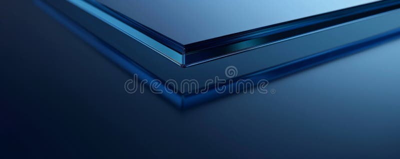 A Sleek, Transparent Glass Surface with a Smooth Gradient Transitioning ...