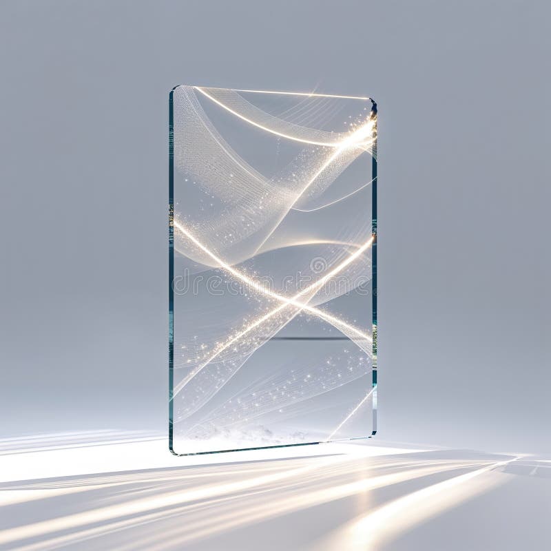 A Sleek Transparent Panel Displays Beautiful Light Patterns and Soft ...