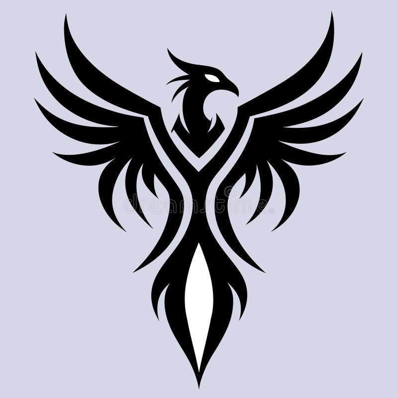 Vector of Tribal Phoenix Tattoo on White Background Stock Vector ...