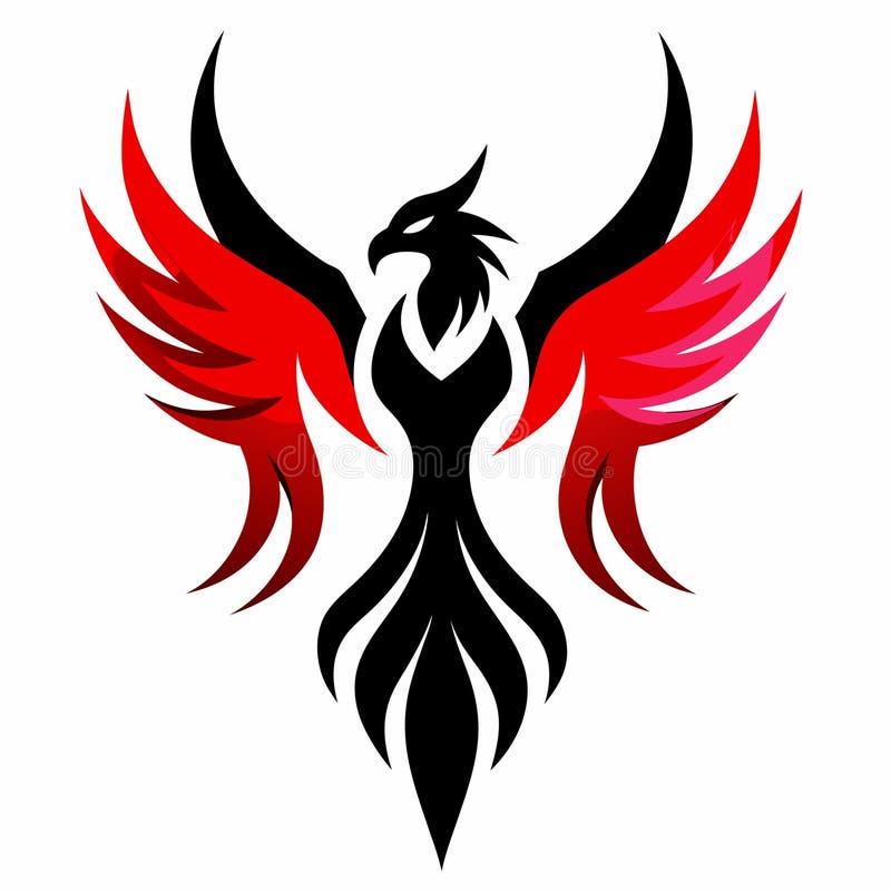 Vector of Tribal Phoenix Tattoo on White Background Stock Vector ...