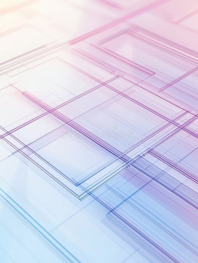 Sleek UIUX Wireframe Background with Floating Design Mockups and Soft ...