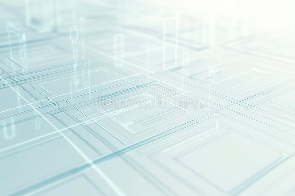 Sleek UIUX Wireframe Design Background with Soft Grid Lines and ...