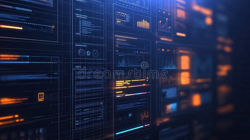 Sleek UIUX Wireframe Design Featuring Soft Grid Lines and Floating ...