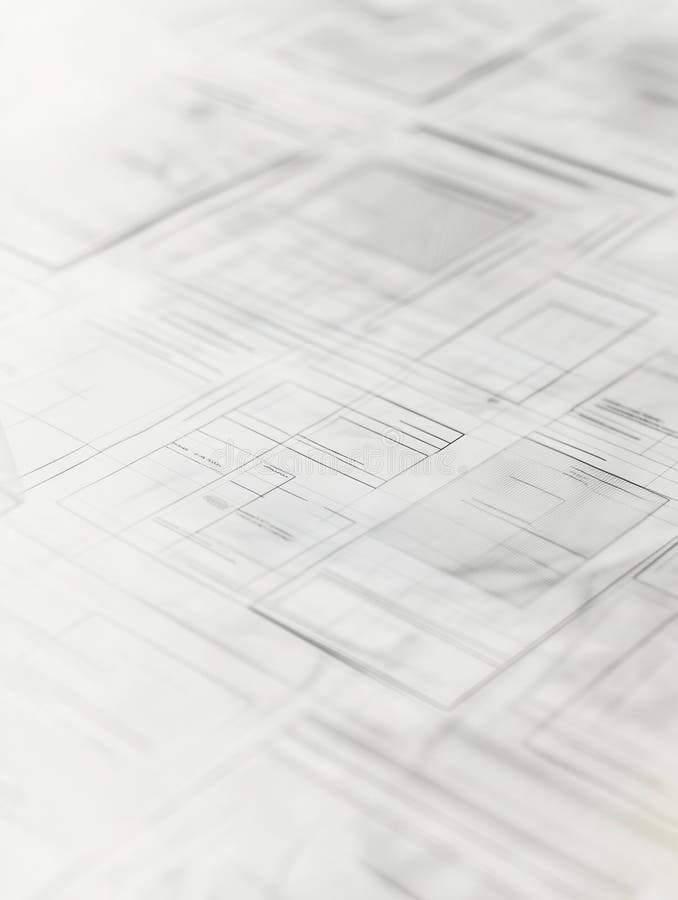 Sleek UIUX Wireframe Design Featuring Soft Grid Lines and Transparent ...