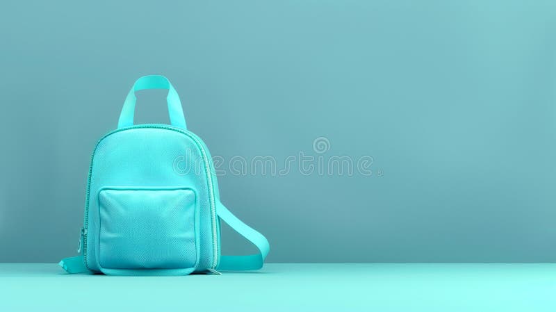 Sleek Urban Style. Modern Clean Blue Backpack, Ideal for Custom Design ...