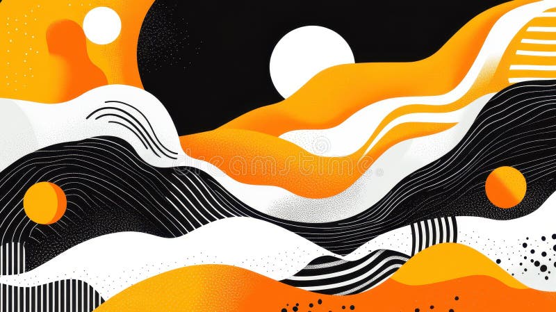 A Sleek Vector Illustration Featuring an Abstract Black Line Backdrop ...