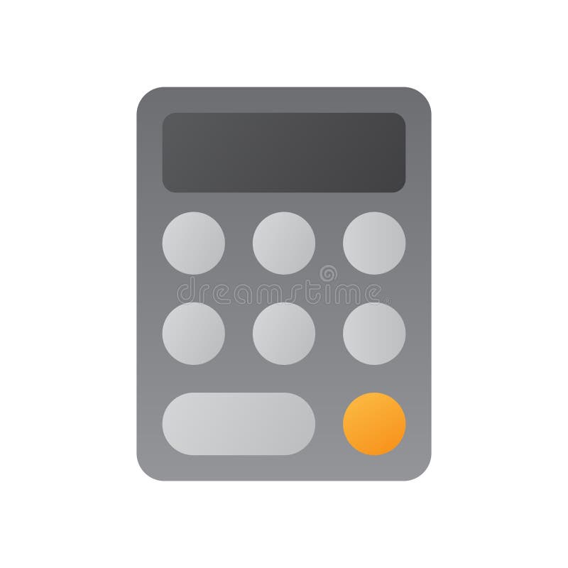 Vector Grey Calculator Icon Design Illustration Stock Vector ...