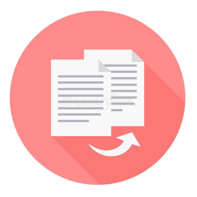 Document Transfer Icon for Efficient File Management Stock Vector ...