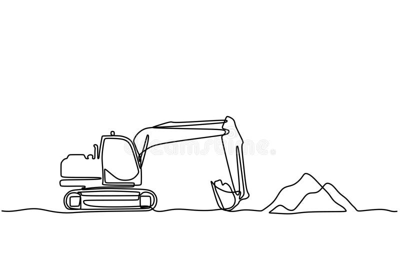 Drawing Excavator Stock Illustrations – 6,651 Drawing Excavator Stock ...