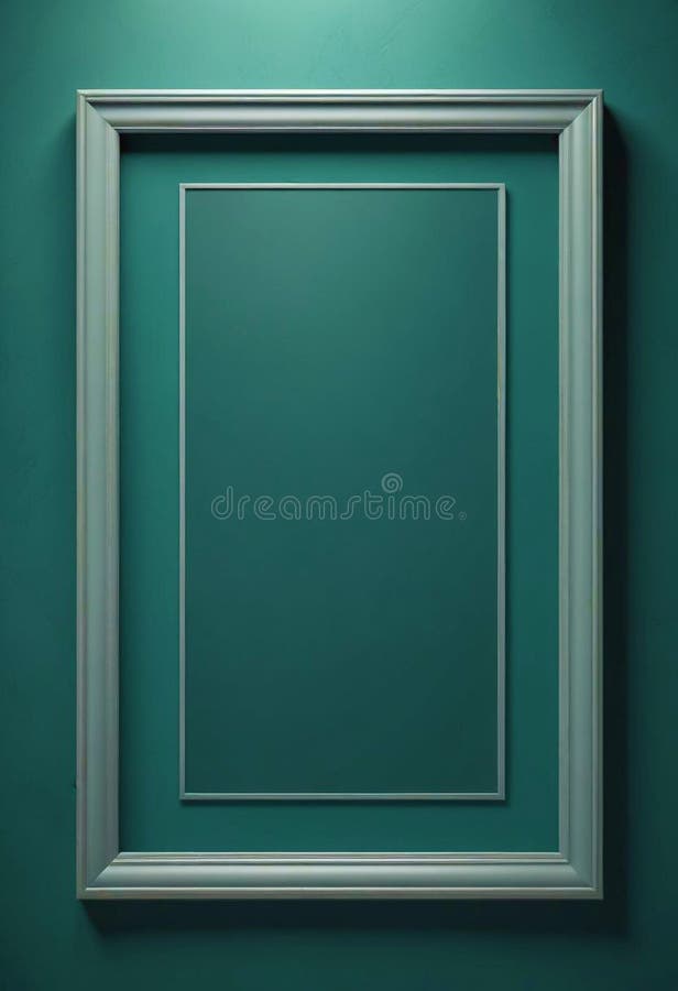 Vertical Empty Blank Frame Poster Close Up, Mock Up, 3d Render Stock ...
