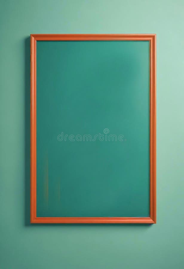 Vertical Empty Blank Frame Poster Close Up, Mock Up, 3d Render Stock ...