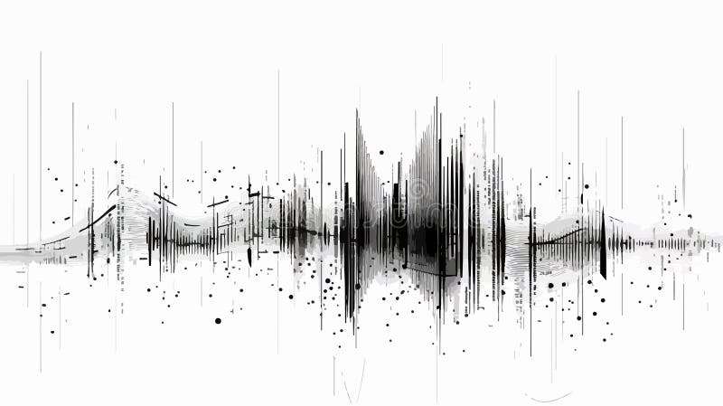 A Digital Music Equalizer Vector Illustration Featuring Sleek and ...