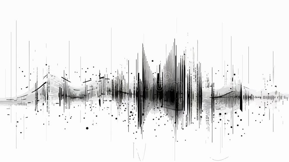 A Digital Music Equalizer Vector Illustration Featuring Sleek and ...