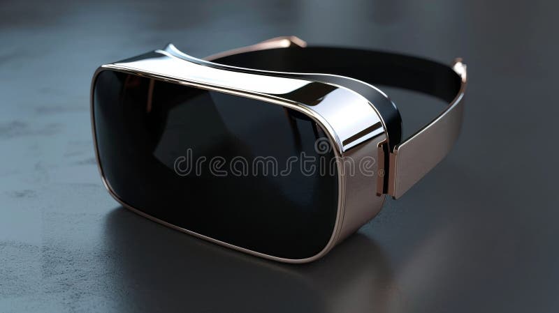 Sleek VR Headset on Reflective Surface. a Modern, Elegant VR Headset on ...