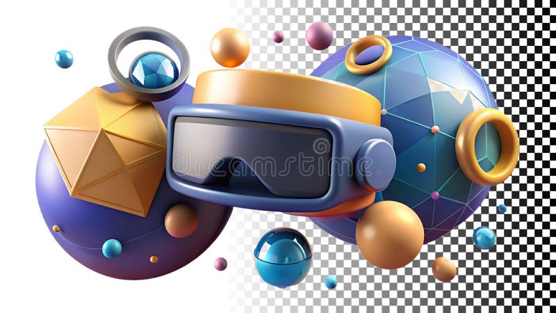 VR Headset, Virtual Reality Gear, Gaming VR, Tech Headset, Digital VR ...